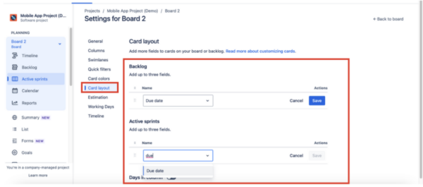 How to Display Due Date on Jira Board? | DevSamurai